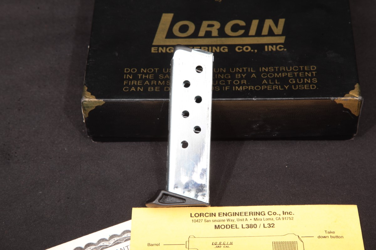Lorcin Model L32 L 32, Black 3 Detachable Magazine Striker Fired Semi-Automatic Pistol, & Box ...