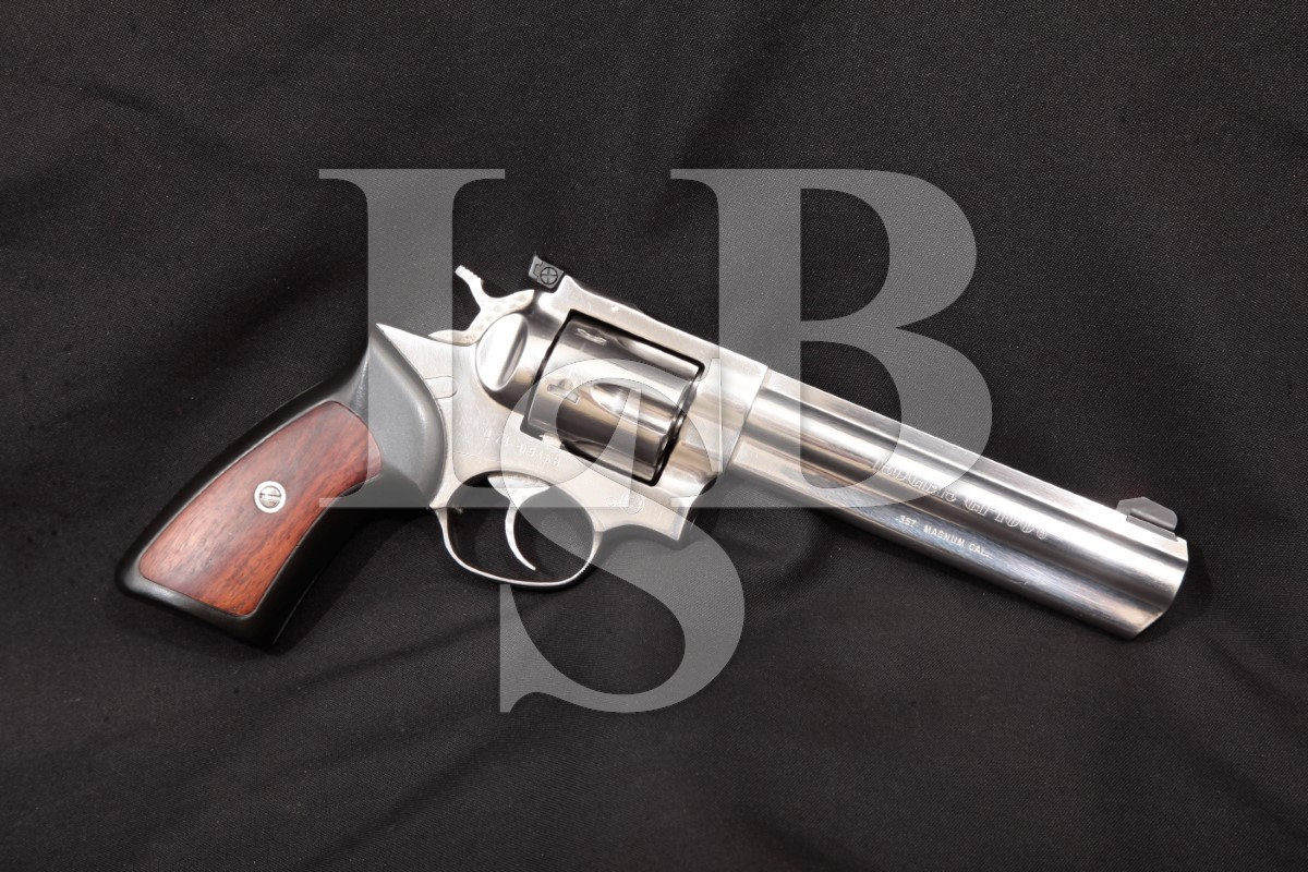 Sturm, Ruger & Co. Model Gp-100 Gp 100 , Polished Stainless 6 Double ...