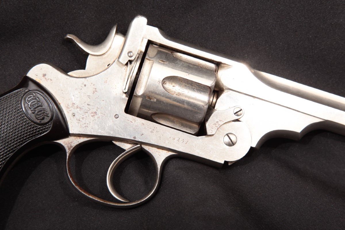 Webley W.G. Army Model Of 1896, Nickel 6 Sa/Da Double Action Revolver ...
