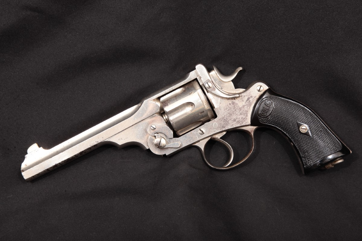 Webley W.G. Army Model Of 1896, Nickel 6 Sa/Da Double Action Revolver ...