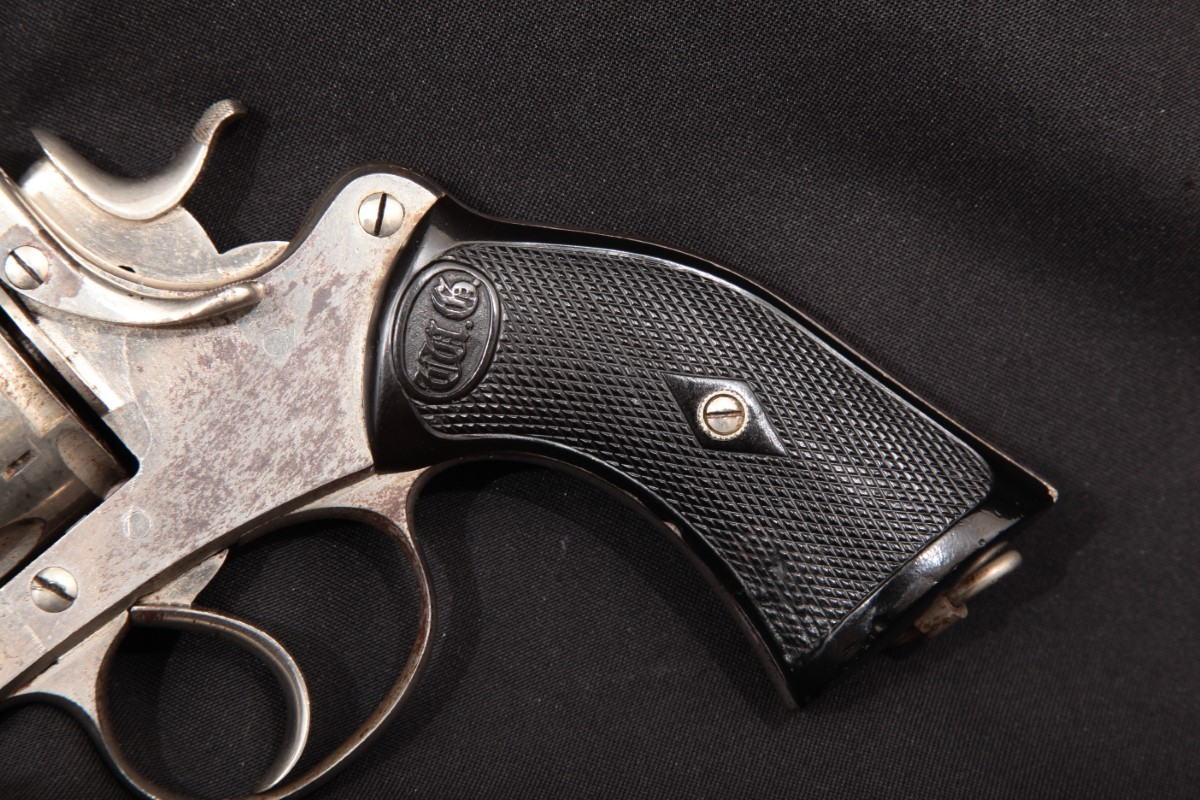 Webley W.G. Army Model Of 1896, Nickel 6 Sa/Da Double Action Revolver ...