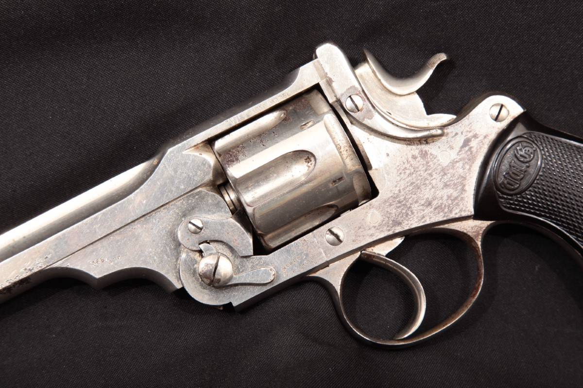 Webley W.G. Army Model Of 1896, Nickel 6 Sa/Da Double Action Revolver ...