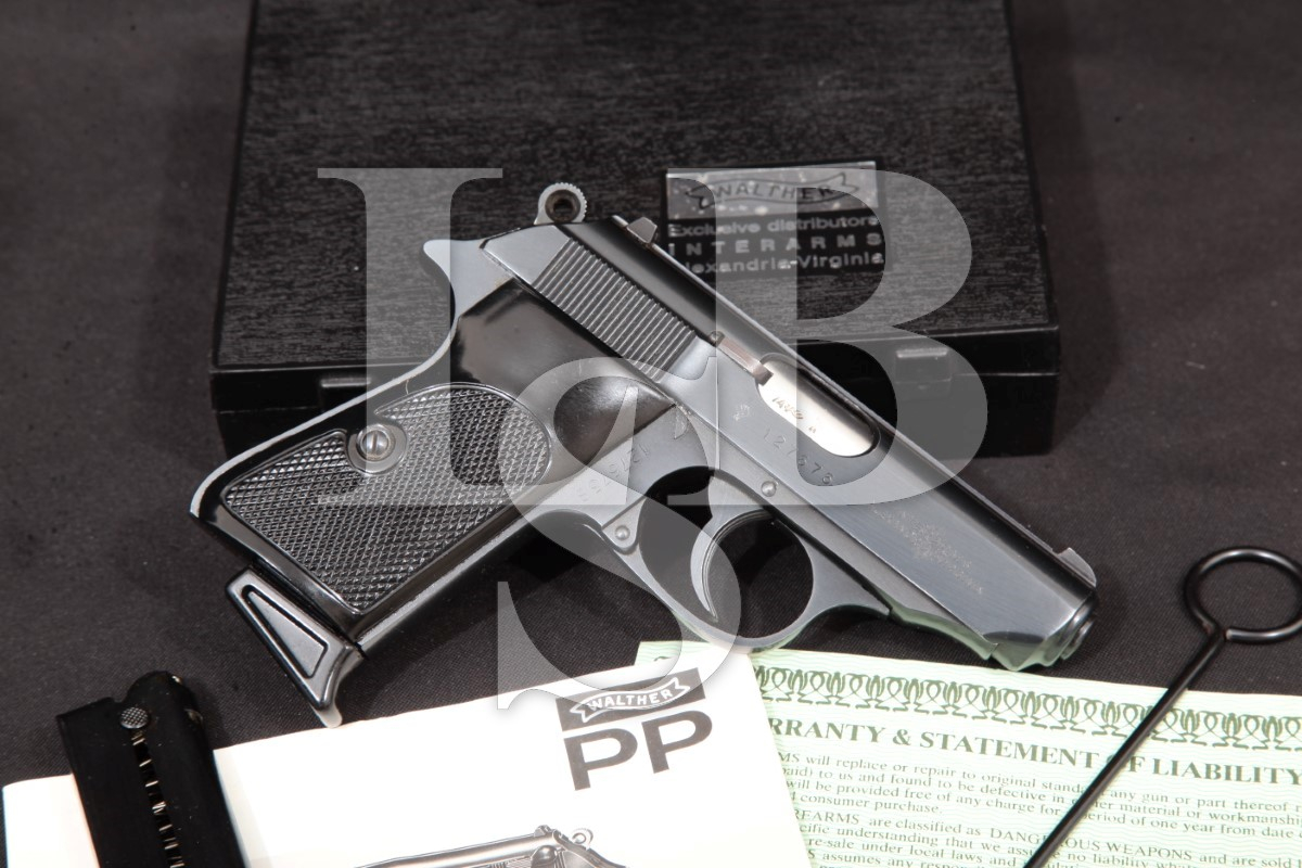 Walther West German Model Ppk/S, Blued 3 Sa/Da Semi-Automatic Pistol ...