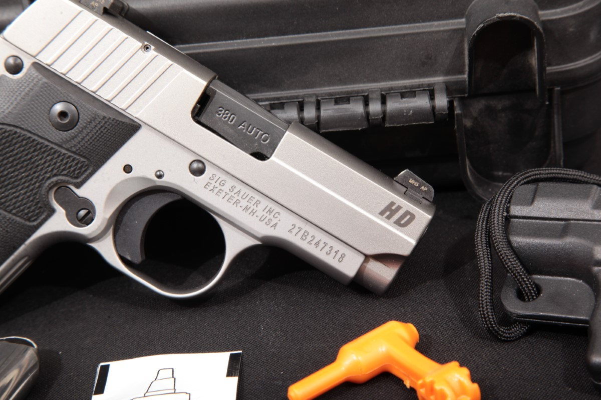 Sig Sauer Model P238 Hd 238-380-Hd-Ca, Stainless 2.82" Single Action ...