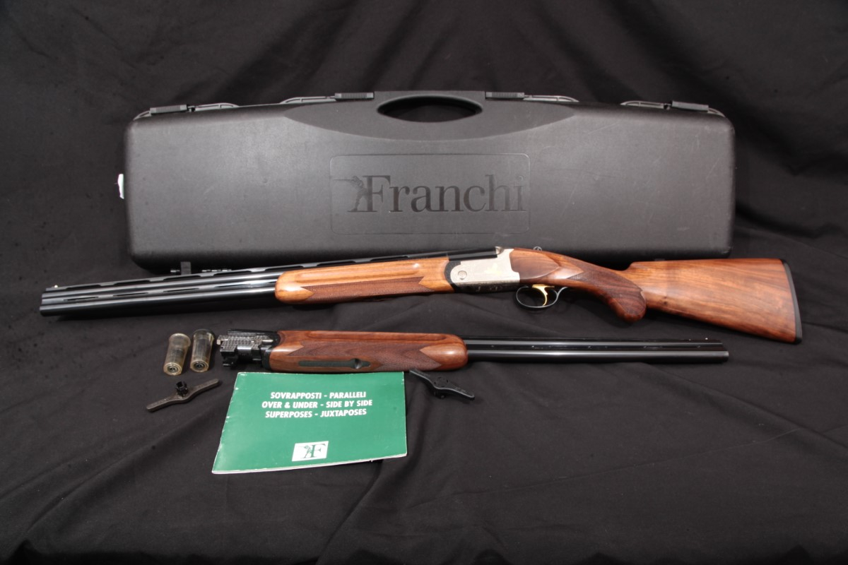 Franchi Renaissance Classic, Engraved Blue & Coin 26 In. O/U Over Under ...