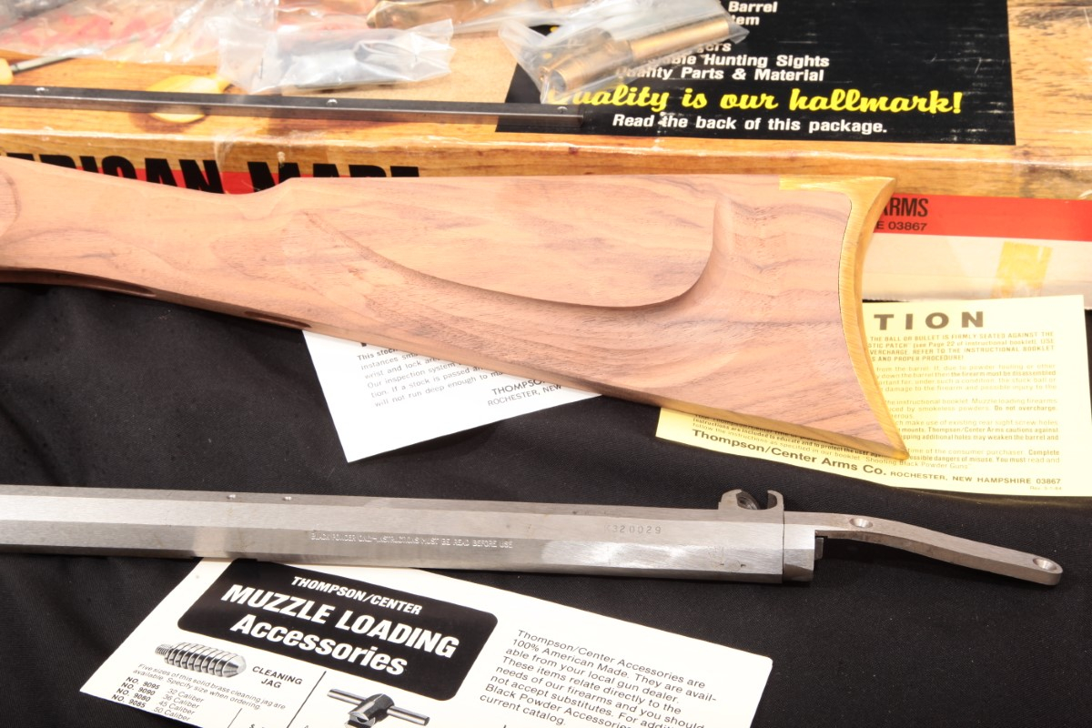 Thompson / Center Arms Hawken Rifle, Unfinished 28 Percussion Cap And ...