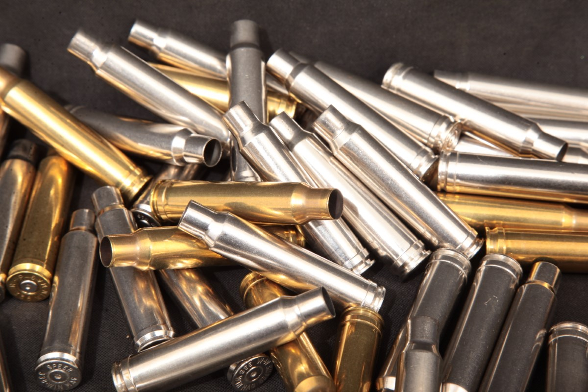 50x .338 Win. Mag. Fed. & Rem. Fired Brass & Nickel Cases .338 ...