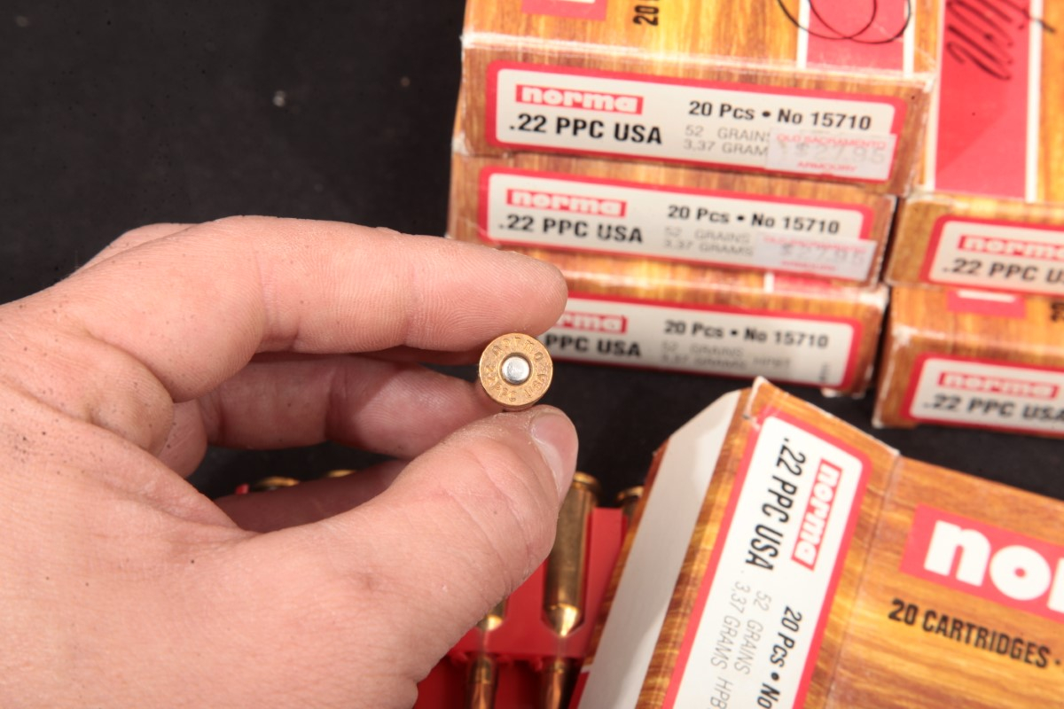 120x .22 Ppc Usa Norma Ammunition 52 Grain Hp Bt Bullets .22 Ppc Ammo ...