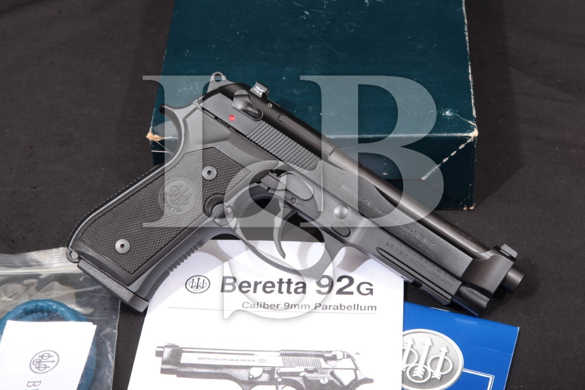 Beretta 92g-Sd Special Duty Model 92 G 92g, Black Bruniton & Alloy 5 ...