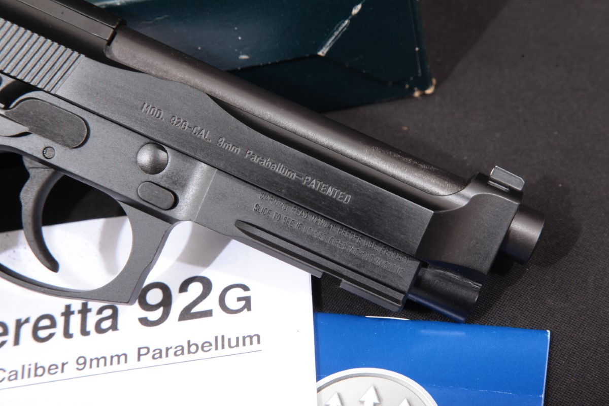 Beretta 92g-Sd Special Duty Model 92 G 92g, Black Bruniton & Alloy 5 ...