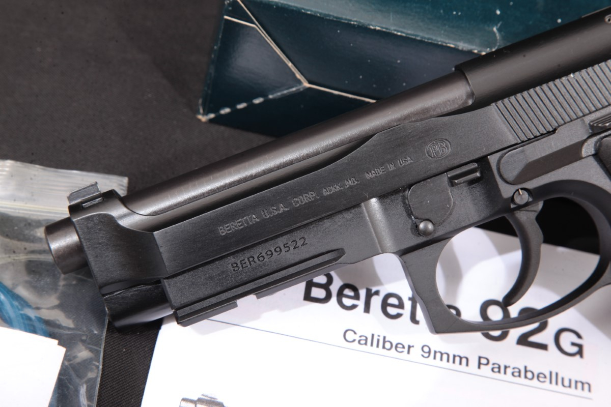 Beretta 92g-Sd Special Duty Model 92 G 92g, Black Bruniton & Alloy 5 ...