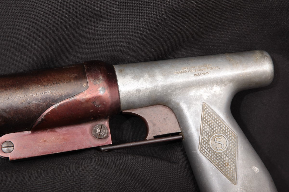 Coston-Sedgley Parachute Signal Pistol, Blue & Alloy 7 1/2" Single Shot ...