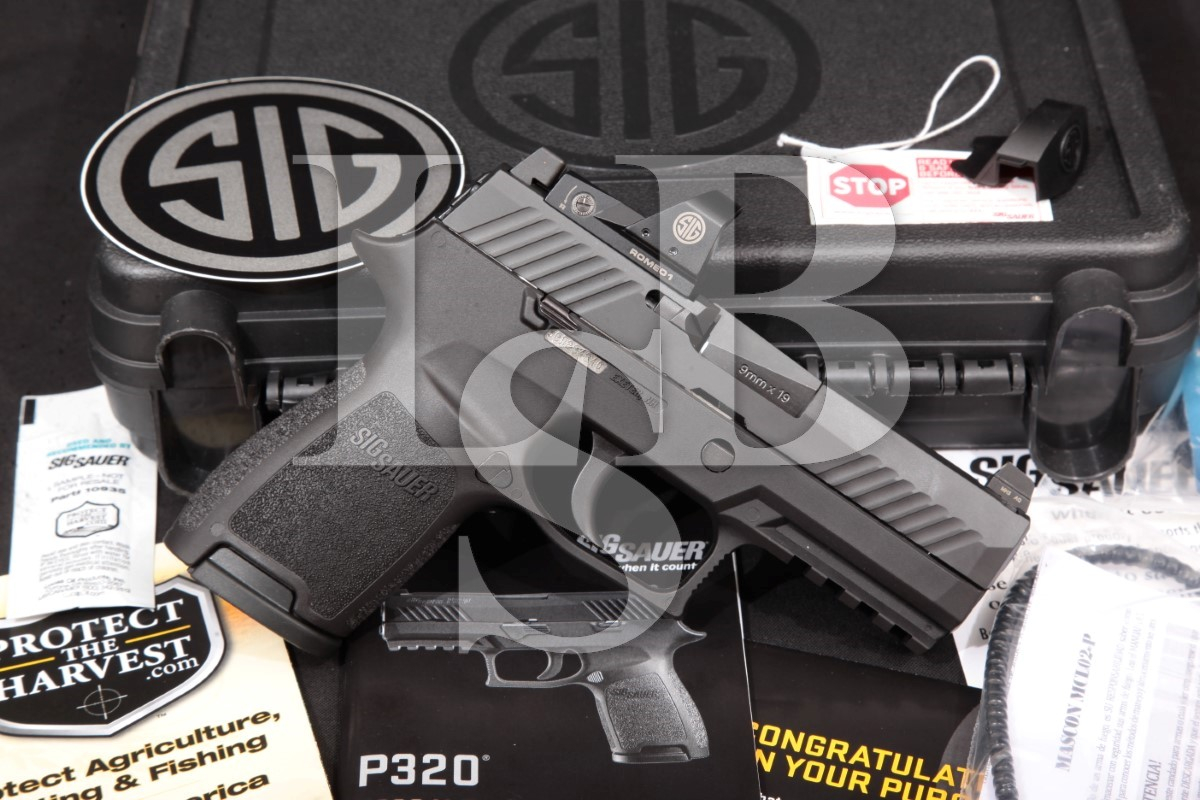 Sig Sauer P320 Rx Compact P320c Rx, Black Nitron & Polymer 3.9 Striker ...