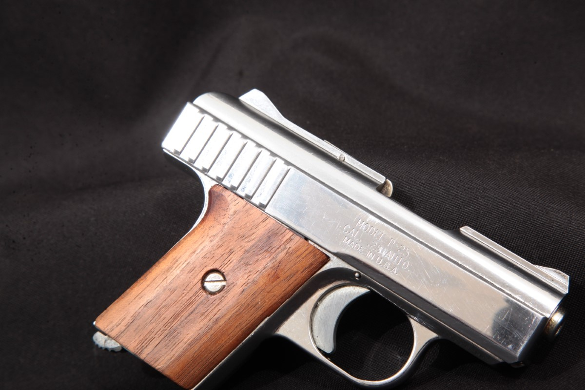 Raven Arms P-25 P 25 P25, Chrome 2 3/8 Removable Magazine Striker Fired ...