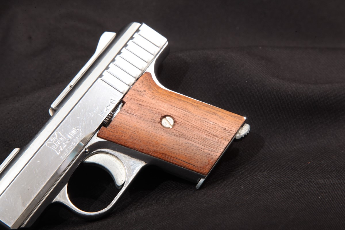 Raven Arms P-25 P 25 P25, Chrome 2 3/8 Removable Magazine Striker Fired ...