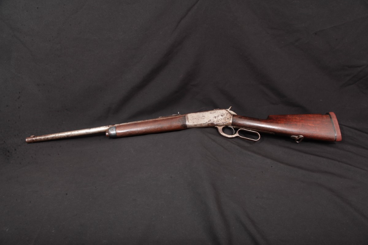 Winchester Model 1886 `86, Blue 22" Round Button Magazine Lever Action ...