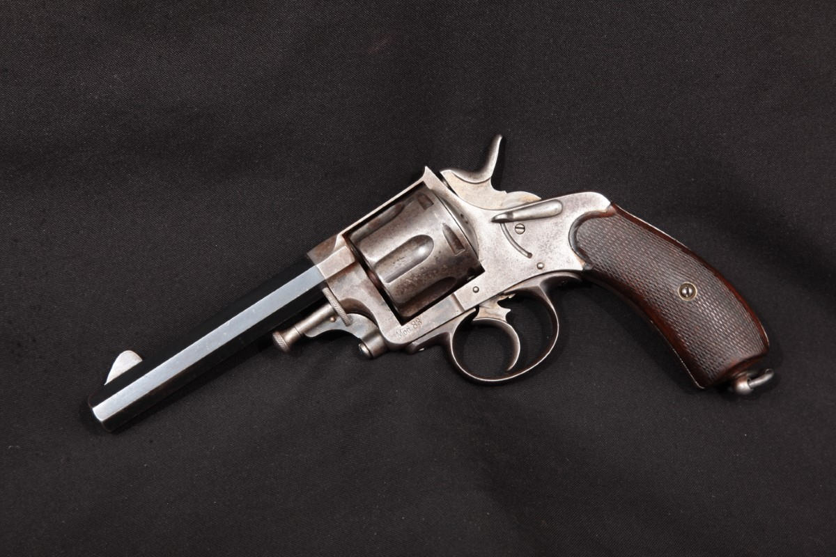 Unknown German 1883 Reichsrevolver Officers Model Matching #S, Blued 4 ...