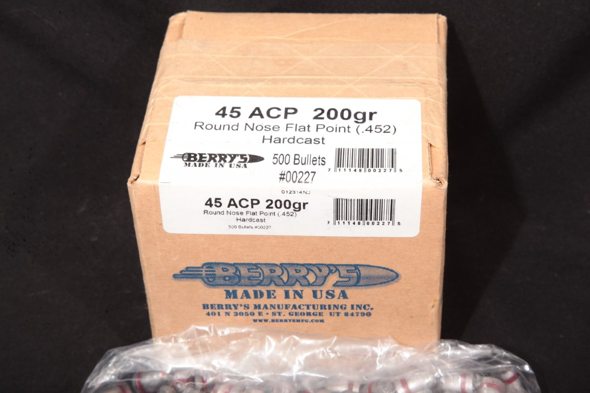 640x .45 Auto Lead Bullets Berrys & Unknown .454 Dia. 200 & 225 Grain ...