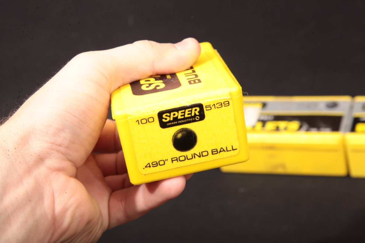 580 .50 Caliber Lead Round Balls Speer, Hornady, Buffalo .490 & .495 ...