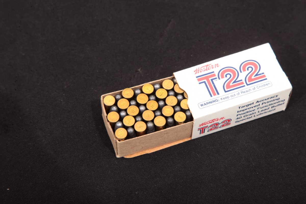 1750x .22 Long Rifle Target Ammunition Western & Win. T22 40 Grain Lead ...