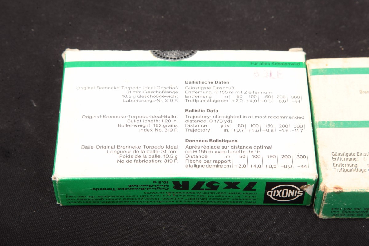 58x 7x57r Ammunition Rws & Norma 150 & 162 Gr. Bullets & 20x New ...