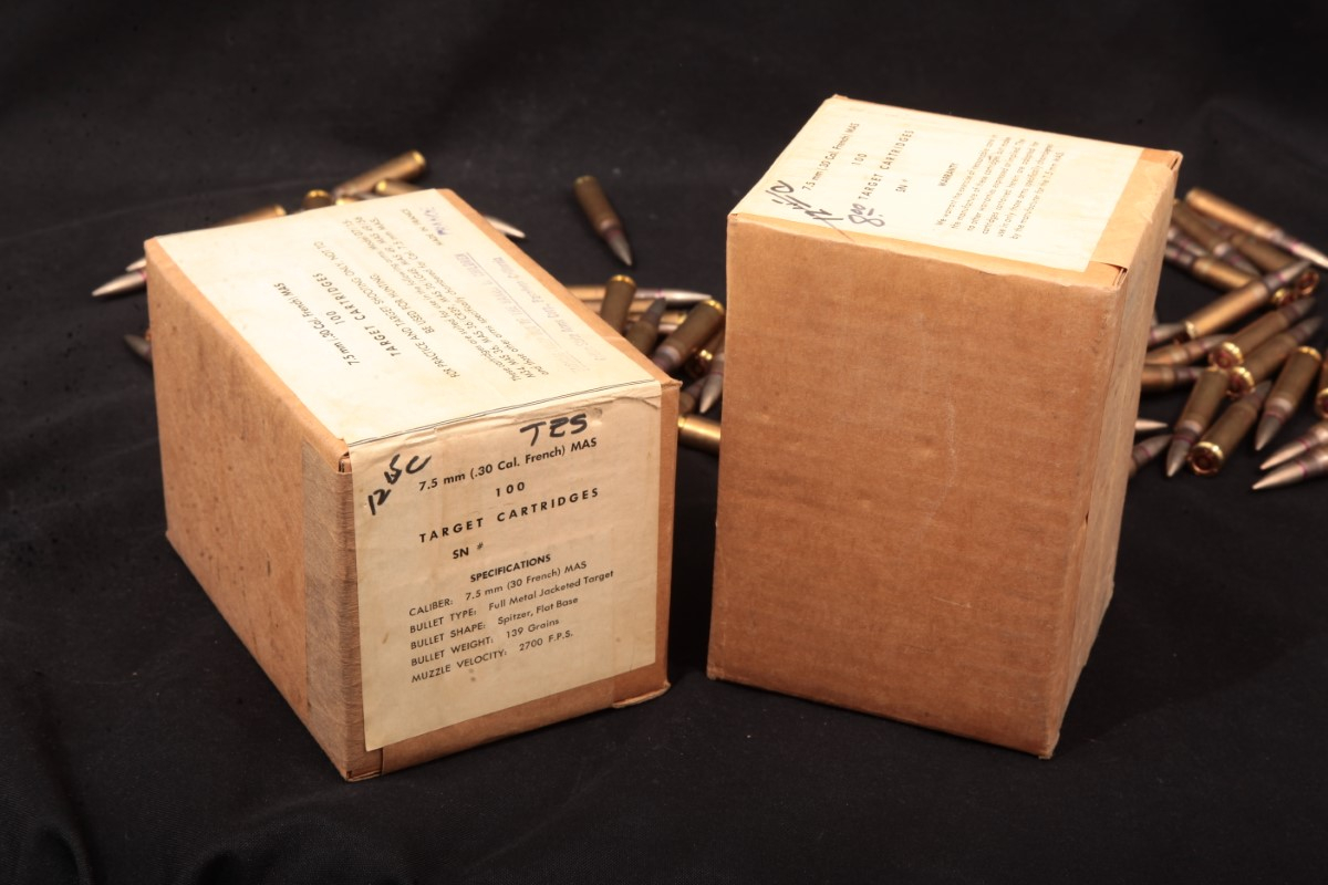 290x 7.5mm Mas Ammunition Valence France 139 Gr. Steel Plated Or Core ...