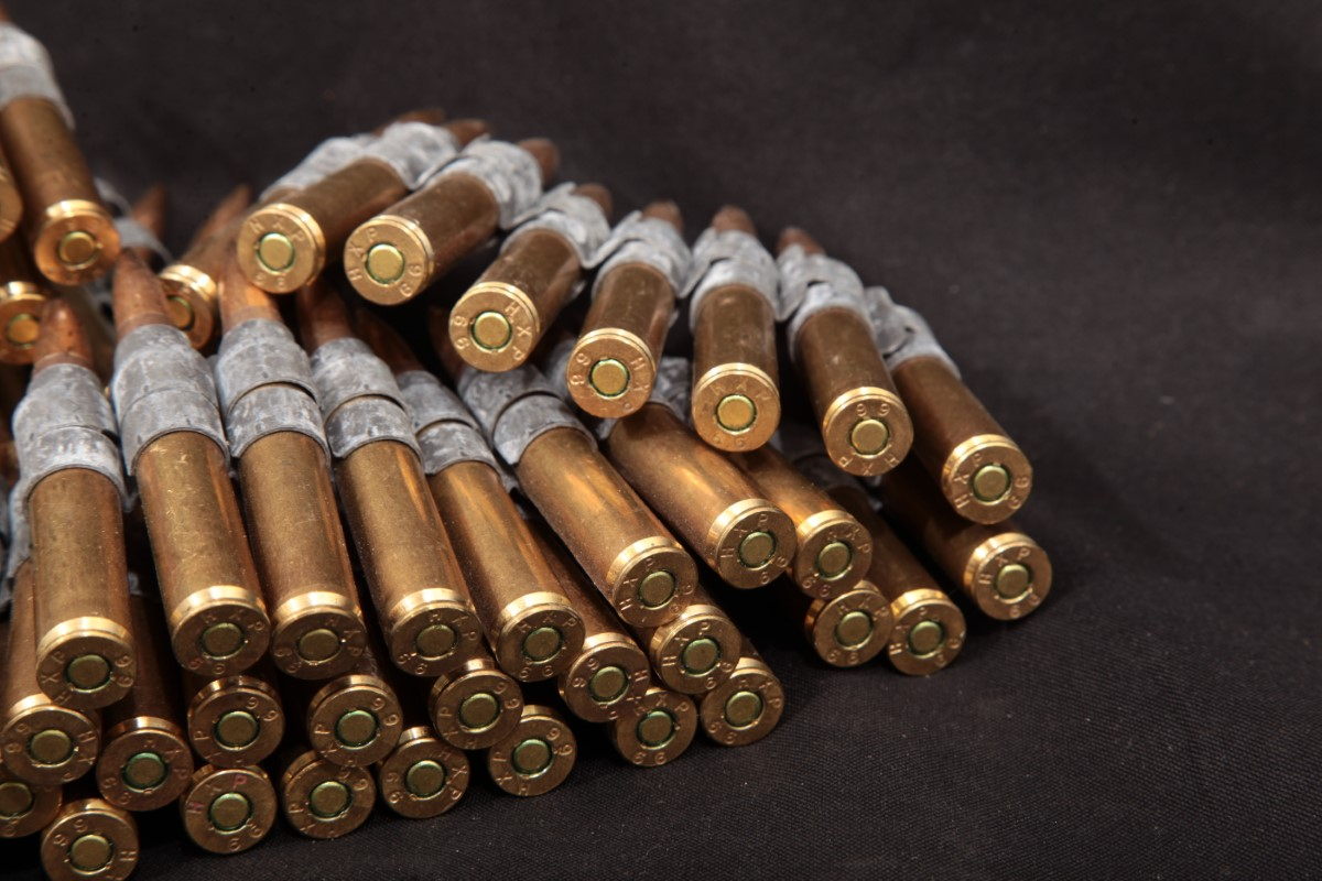 175x .30-06 Springfield Linked Greek Ammunition Steel Plated And/Or ...