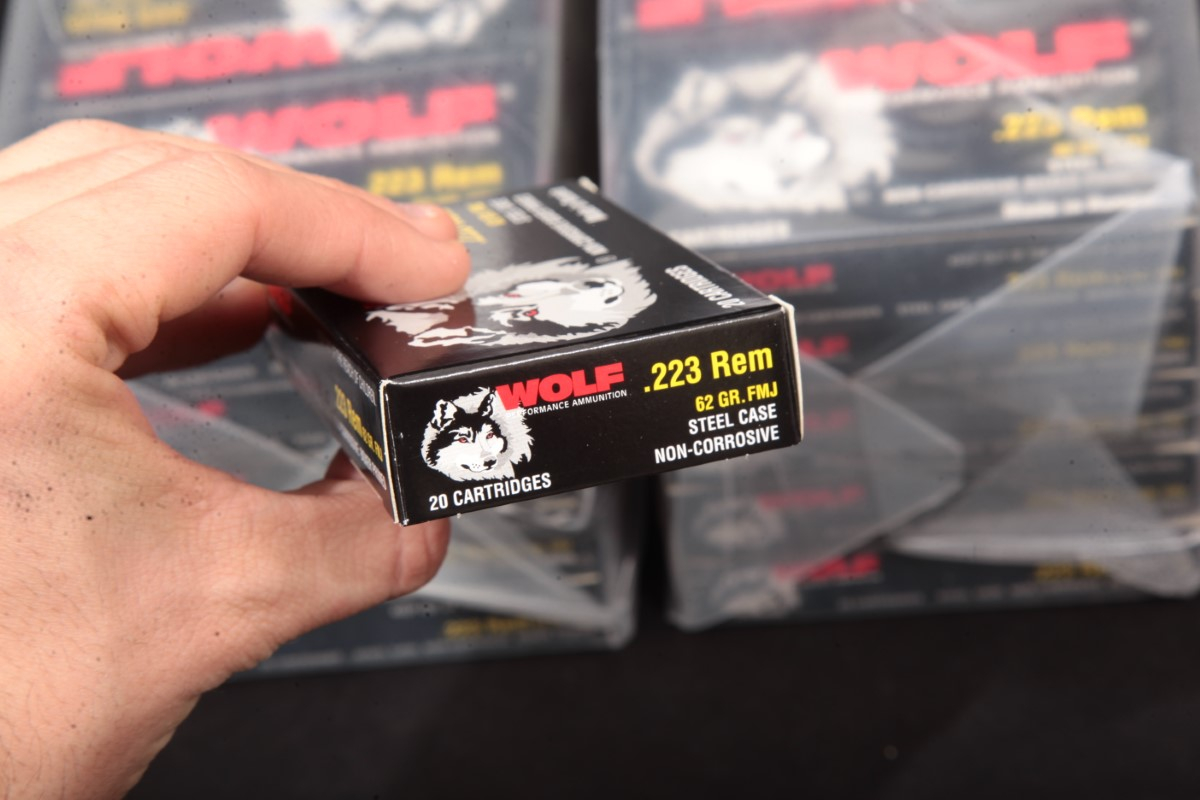 Wolf 1000x .223 Rem. Ammunition 62 Grain Fmj Steel Core Bullets 5 ...