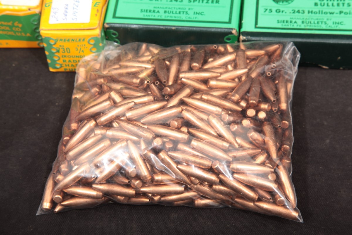2100x 6mm/.243 Bullets Rem, Sierra, Hornady, Speer 70-105 Grain Lead HP ...
