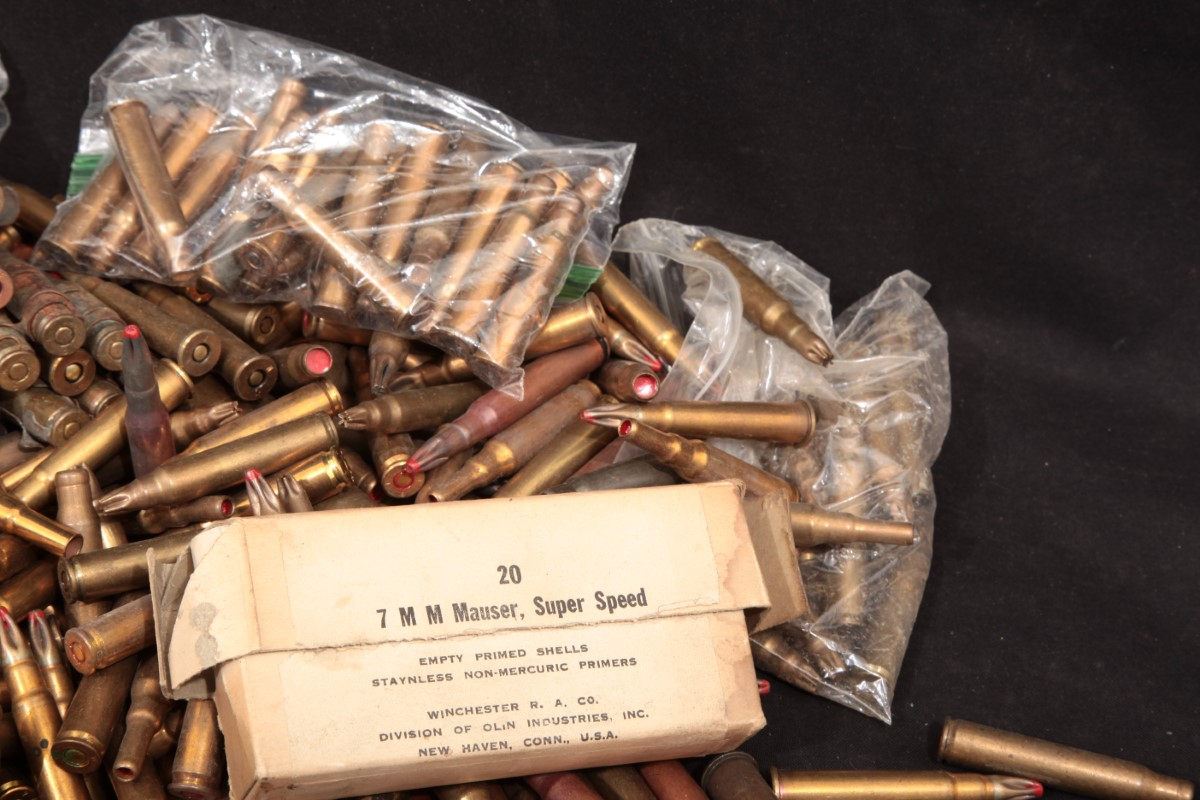 300x Assorted Blank Rifle Ammunition .50, .30-06, 7mm, 8mm Mauser, 8mm ...
