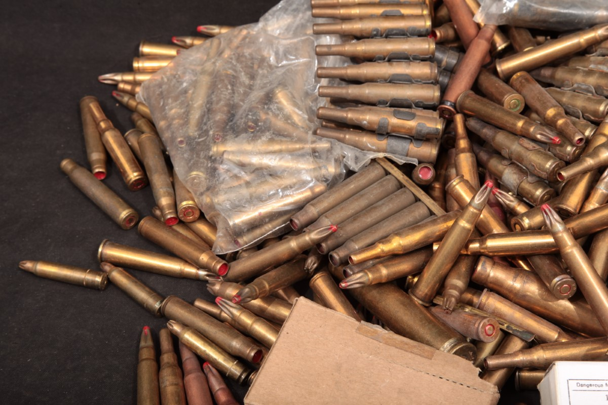 300x Assorted Blank Rifle Ammunition .50, .30-06, 7mm, 8mm Mauser, 8mm ...