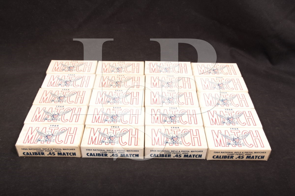 1000x .45 Auto M1911 Ball 1964 National Match Winchester Ammunition .45 ...