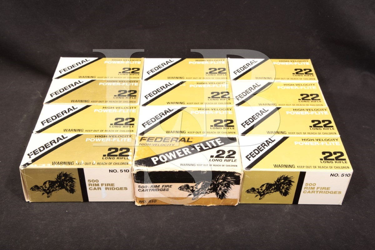 5800x .22 Long Rifle Ammunition Federal Power-Flite Lead Rn Bullets .22 ...