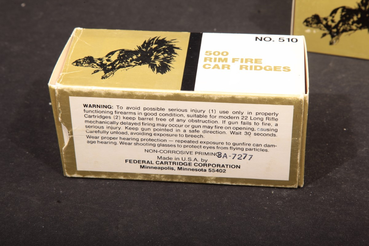 5800x .22 Long Rifle Ammunition Federal Power-Flite Lead Rn Bullets .22 ...