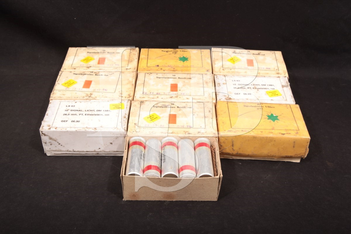 100x Assorted Vintage Ww2 German Signal Flares Red, Green, White In ...