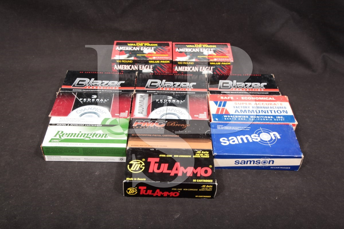 700x .45 Auto Ammunition Fed, A.E.,Blazer, Rem, PMC, Samson, TulAmmo ...