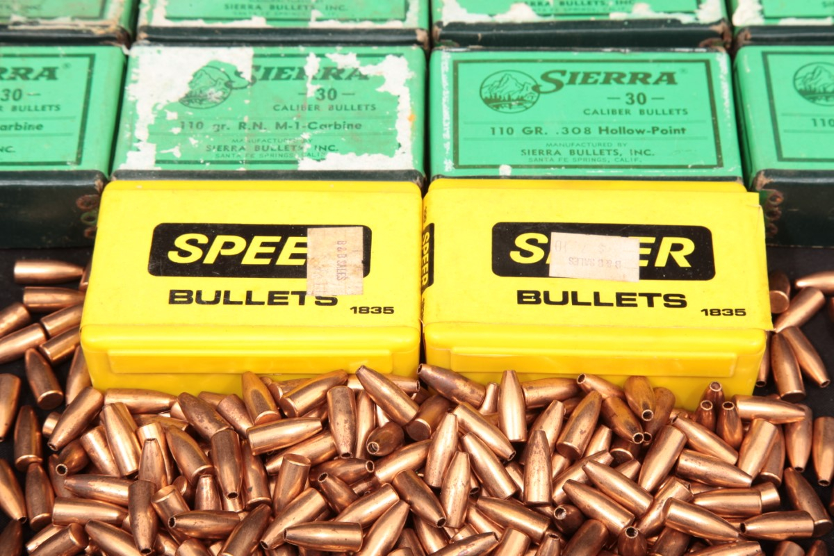 1198x .30 Caliber Bullets Sierra, Speer & Unknown 110 Grain Jrn, Jhp ...