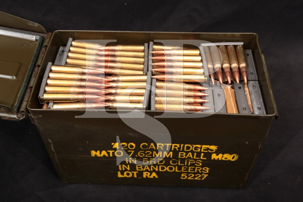 500x .308 Win. 7.62x51mm Nato Ammunition Win. & Rem. On 5x Round Clips ...