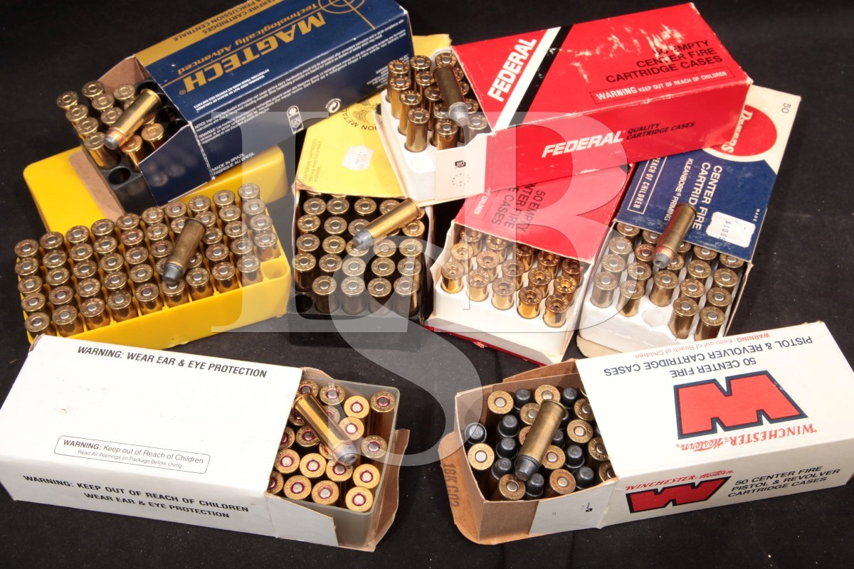 314x .44 Rem. Mag Ammunition Rem, Miwall, Magtech & Reloads & 60x Brass ...