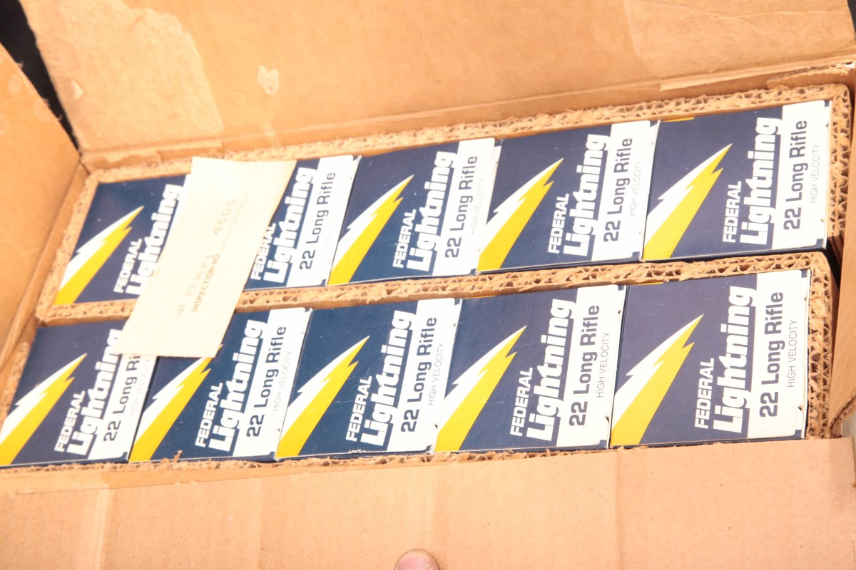 5000x .22 Long Rifle Federal Lightning Ammunition Hi-Velocity Lead Rn ...