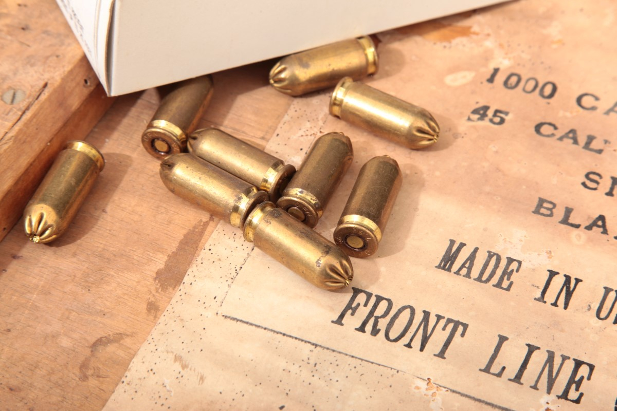 Blanks 900x .45 Caliber Blank Ammunition Front Line Ordnance .45 Cal ...