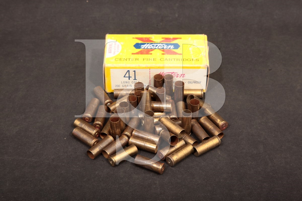 23x .41 Long Colt Western Ammunition 200 Grain JRN Bullets & 49x Fired ...