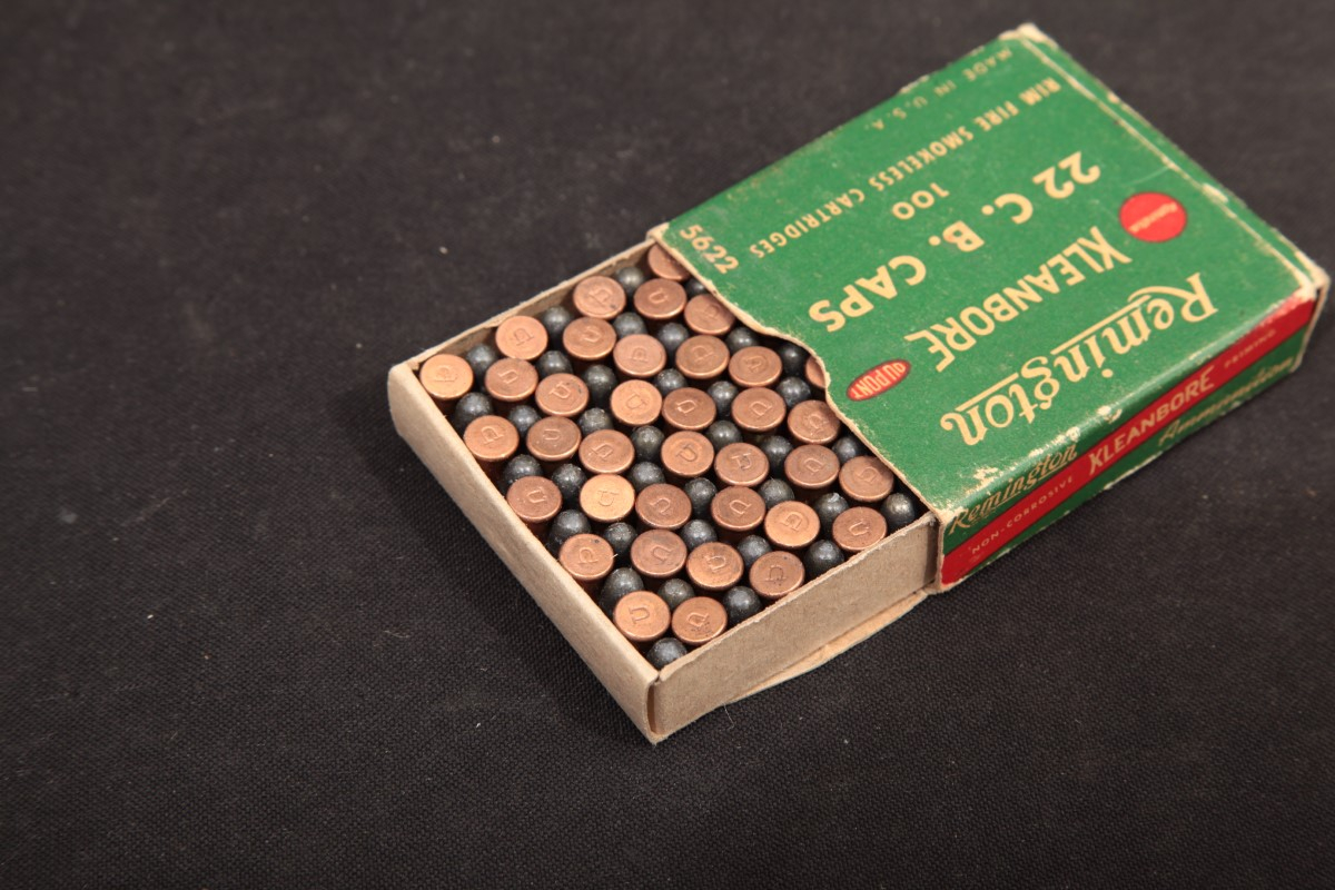 150x .22 C.B. Caps Remington Vintage Ammunition .22 Cbee Low Velocity ...