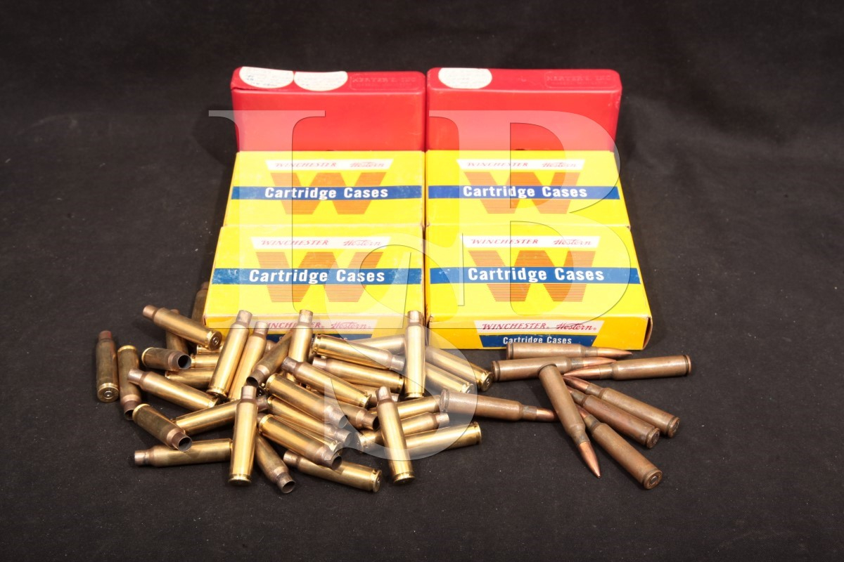 110x 7.5 Swiss Ammunition Reloaded .284 Winchester Cases & 59x Fired ...