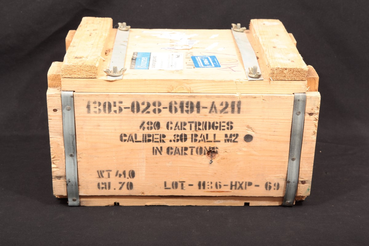 Greek 480x .30 Ball M2 Ammunition .30-06 Springfield In 2x Spam Cans ...
