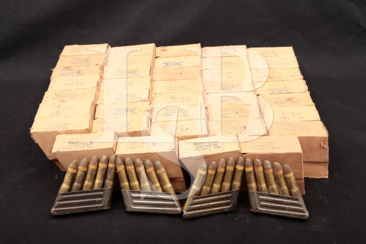 410x 11.15x58mmr Werndl Austrian 1888 Ammunition With Original En Bloc ...