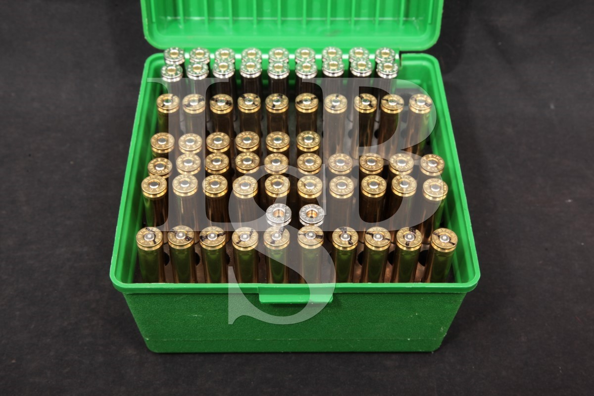 Reloaded 54x 8mm Rem. Mag. Ammunition Mixed Bullets Rem. Cases & 12 ...
