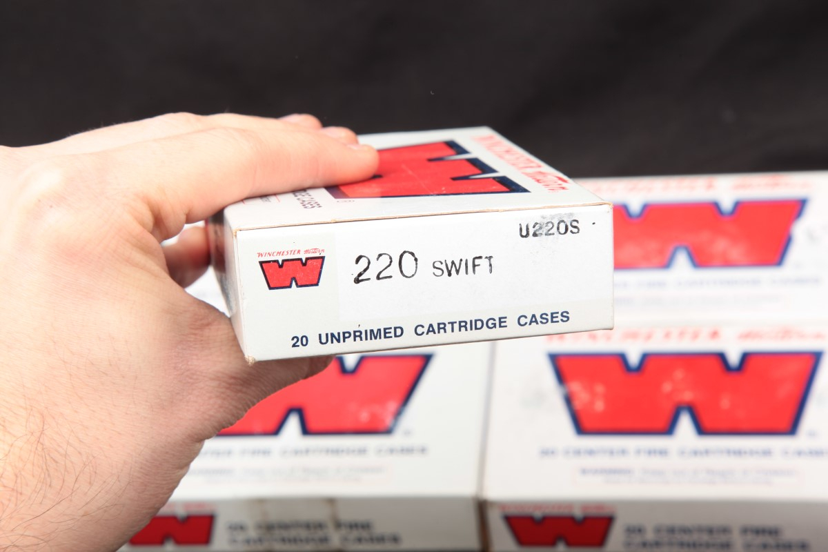 200x .220 Swift New Virgin Brass Cases Winchester .220 Swift Brass ...