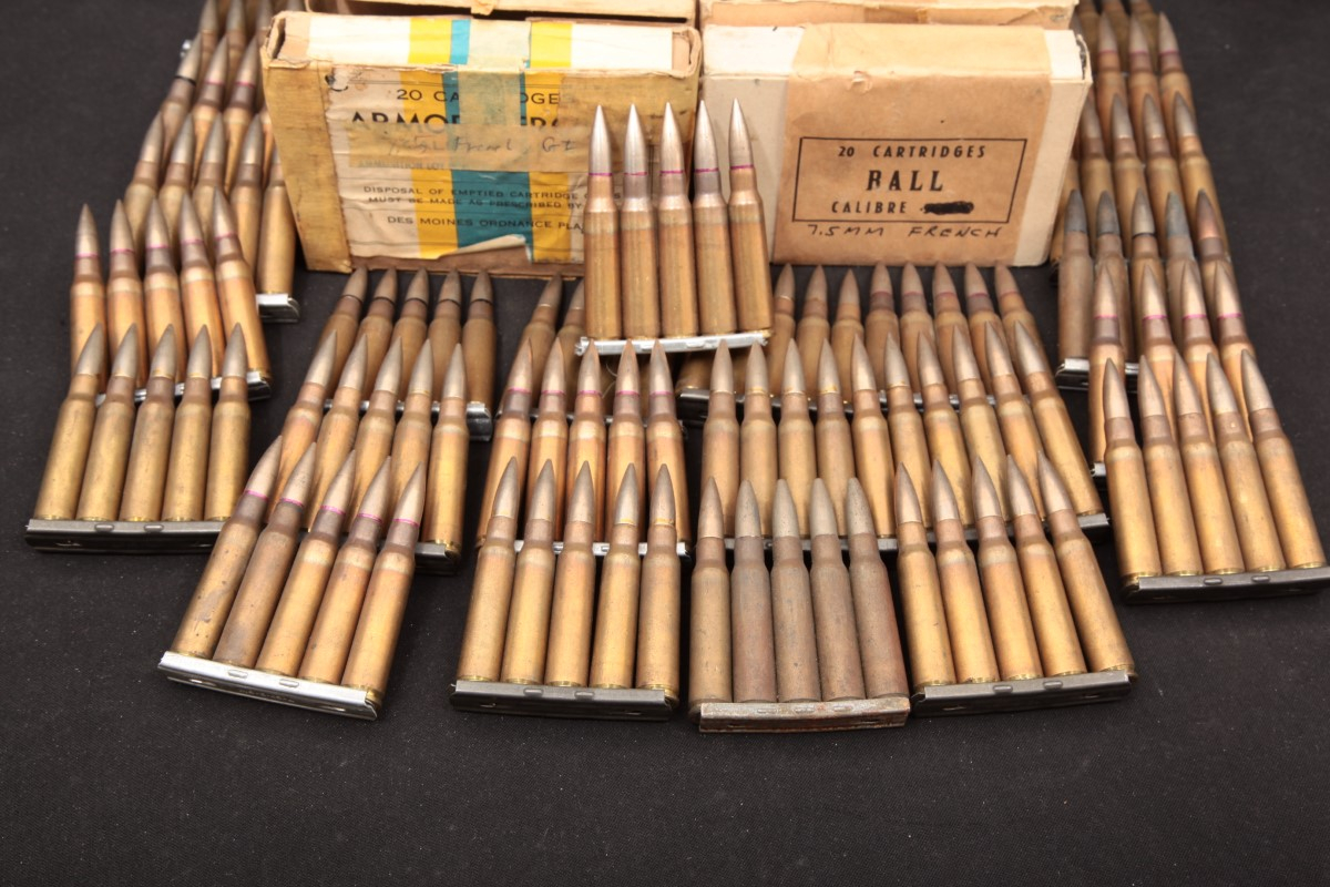 352x 7.5x54mm French Ammunition French Magnetic Bullets 225x On 5x ...