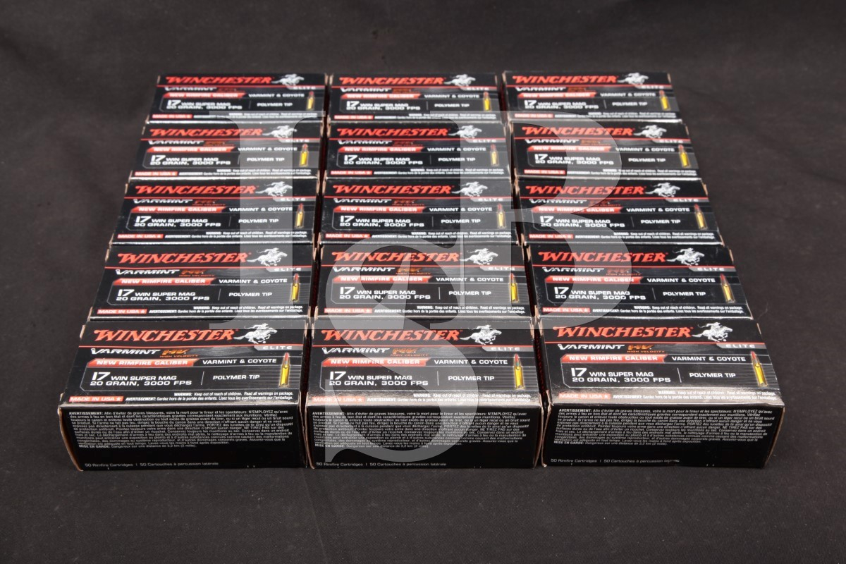 Winchester 750x .17 Win. Super Mag. Ammunition 20 Grain polymer Tip ...